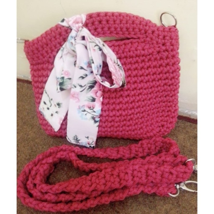 Saat Waktu Luang,Coba Untuk Membuat Tas Rajutan,Simak Cara Membuat Tas ...