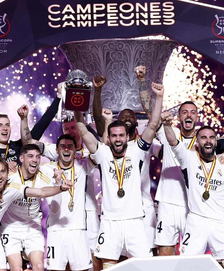 Real Madrid Juara Piala Super Spanyol 2024 Usai Bantai Barcelona 4-1 di ...