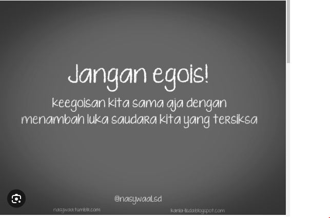 Jauhkan Diri, Dari Sifat Karakter Orang Egois,Yuk Kenali Ciri cirinya