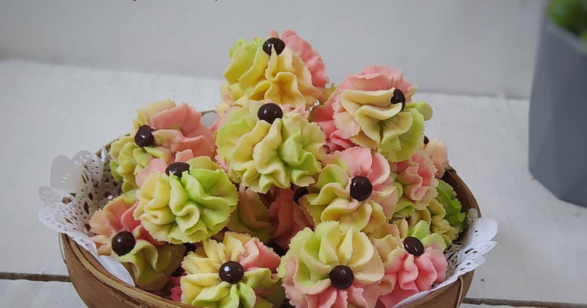 Resep dan Cara Membuat Kue Cookies Rainbow Semprit untuk Lebaran